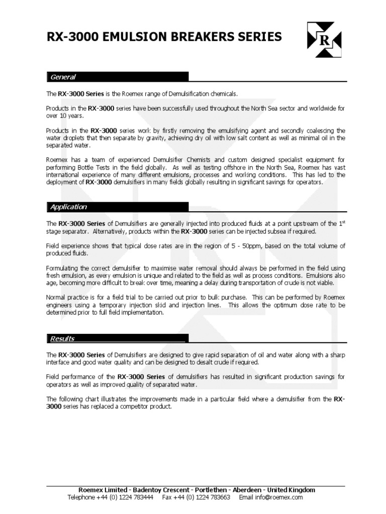 RX-3000 Series | PDF | Emulsion | Industries