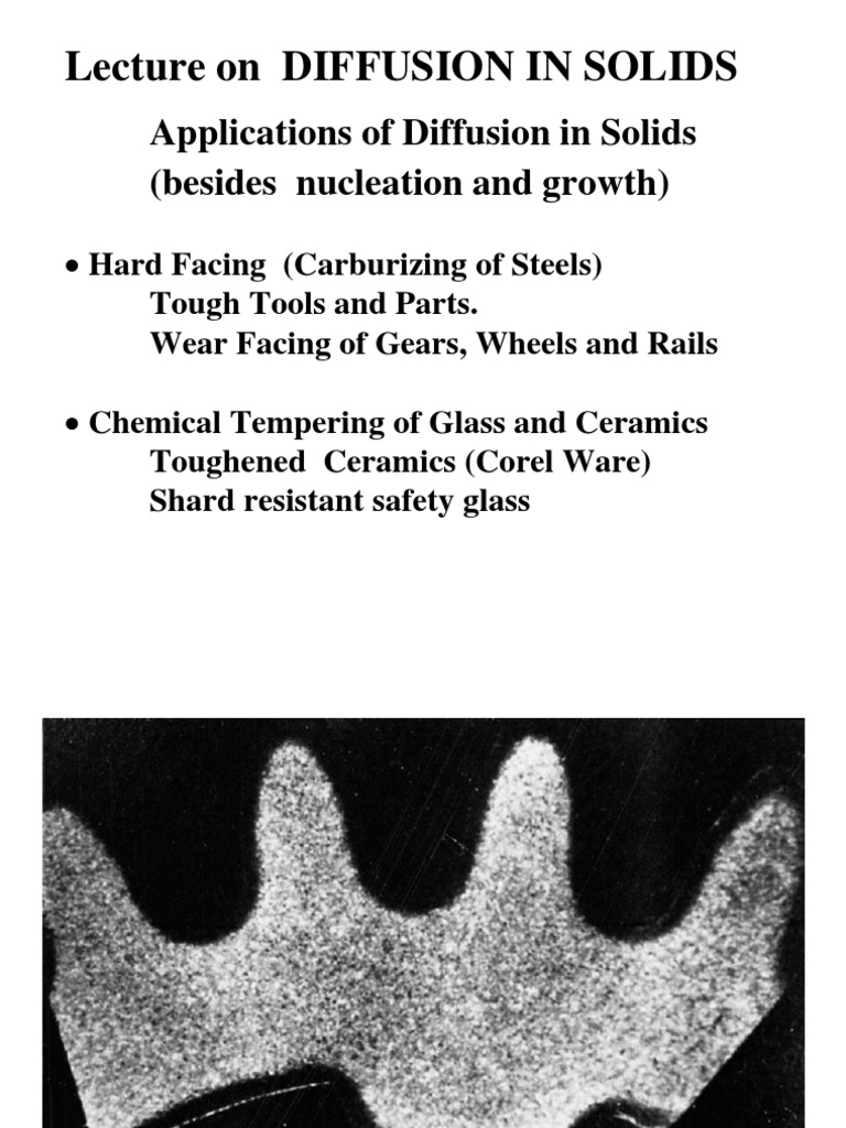 Lecture On Diffusion In Solids Pdf Diffusion Solid