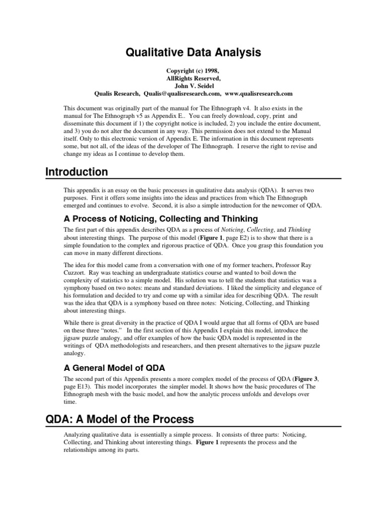 Qualitative Data Analysis | PDF | Qualitative Research | Data