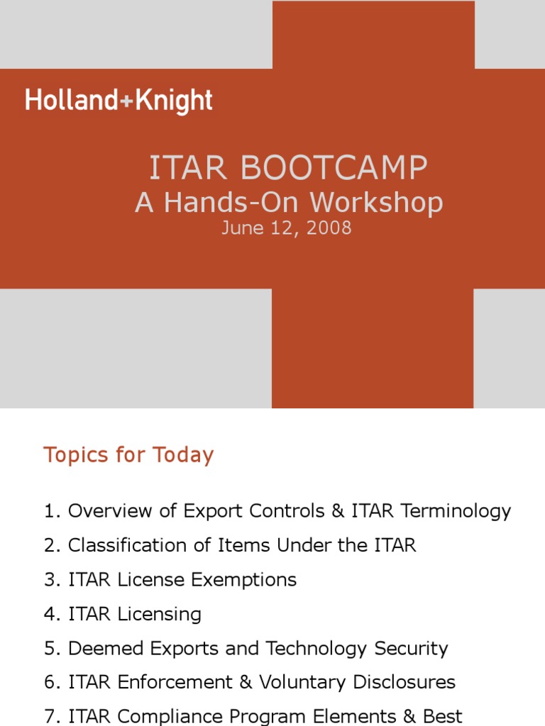 ITAR | PDF | Exports | Business
