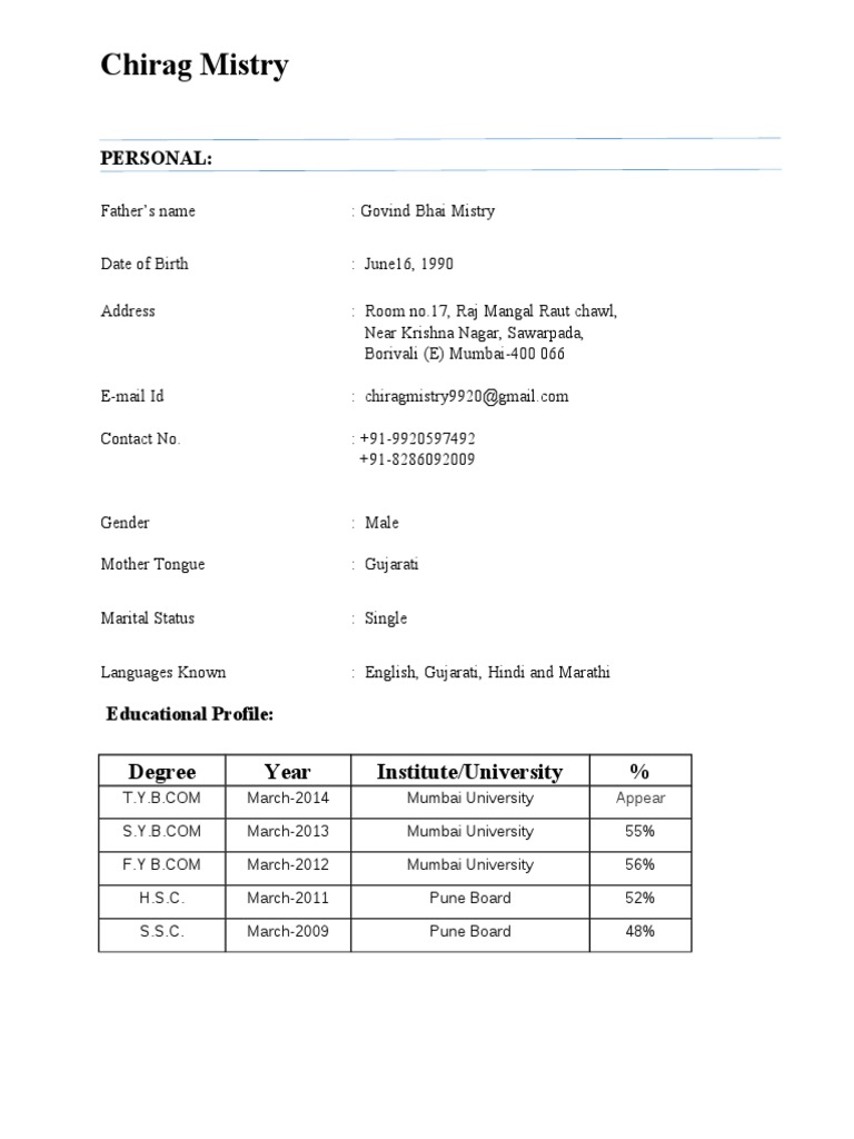 Chirag Mistry | PDF