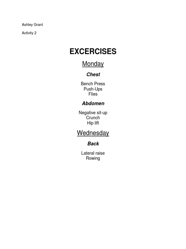 Activity 2 | PDF | Physical Exercise | Recreation
