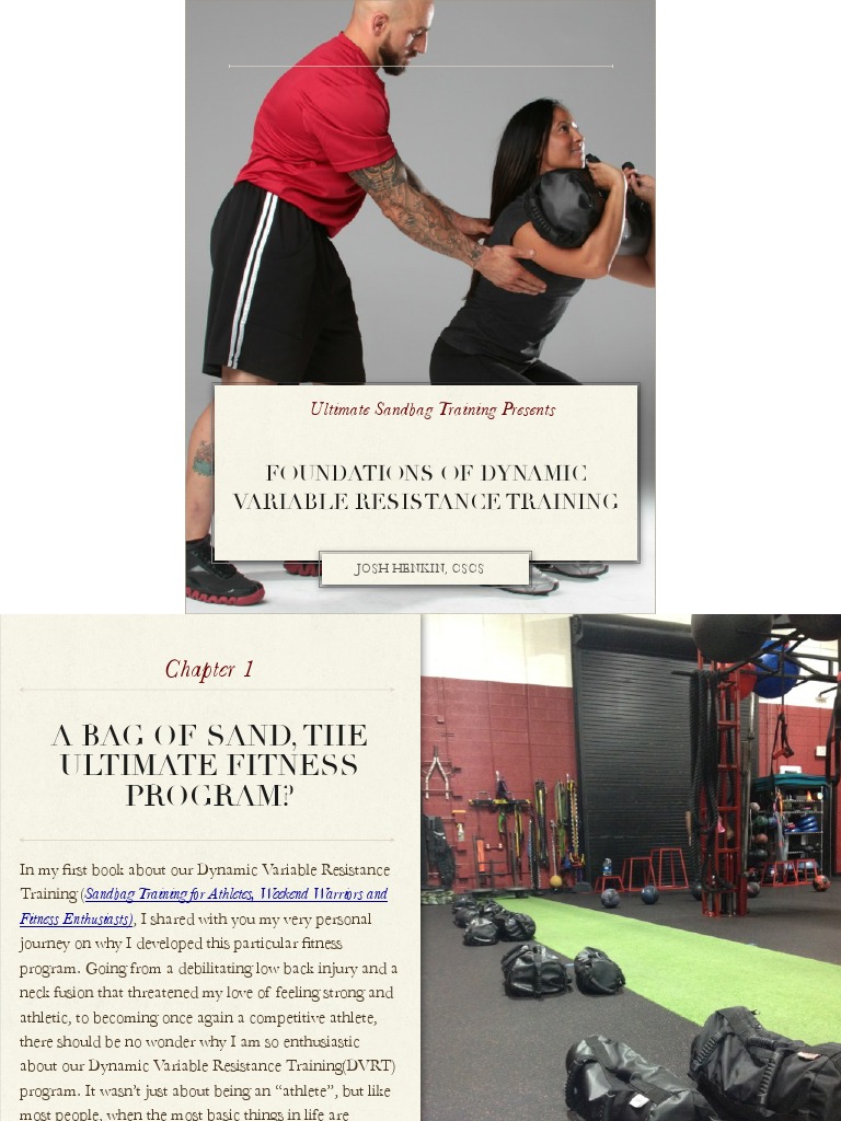 Foundations of Dynamic Variable Resistance Training: Ultimate Sandbag ...