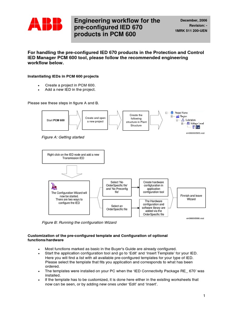 Engineering Workflow For The Pre-Configured IED 670 Products in PCM 600 | PDF | Parameter ...