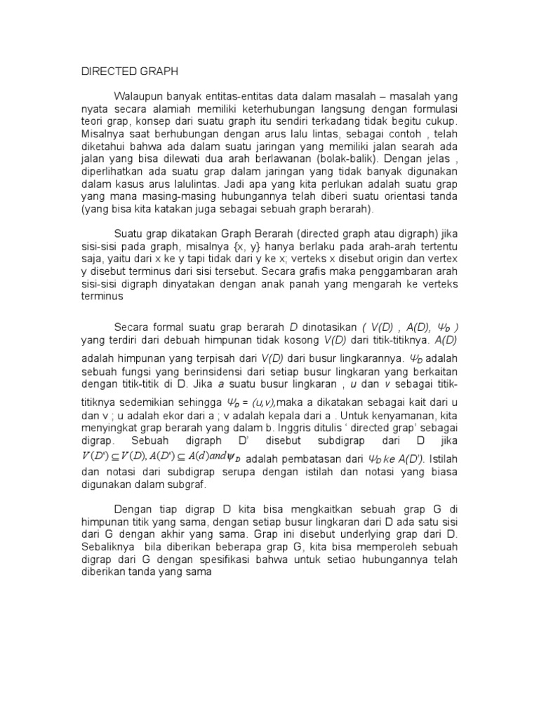 Directed Graph | PDF