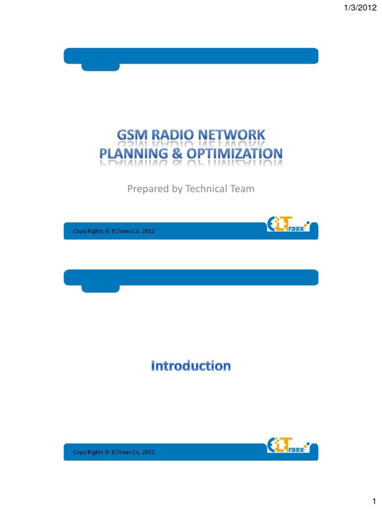 GSM Optimization | Download Free PDF | Radio | Mobile Technology