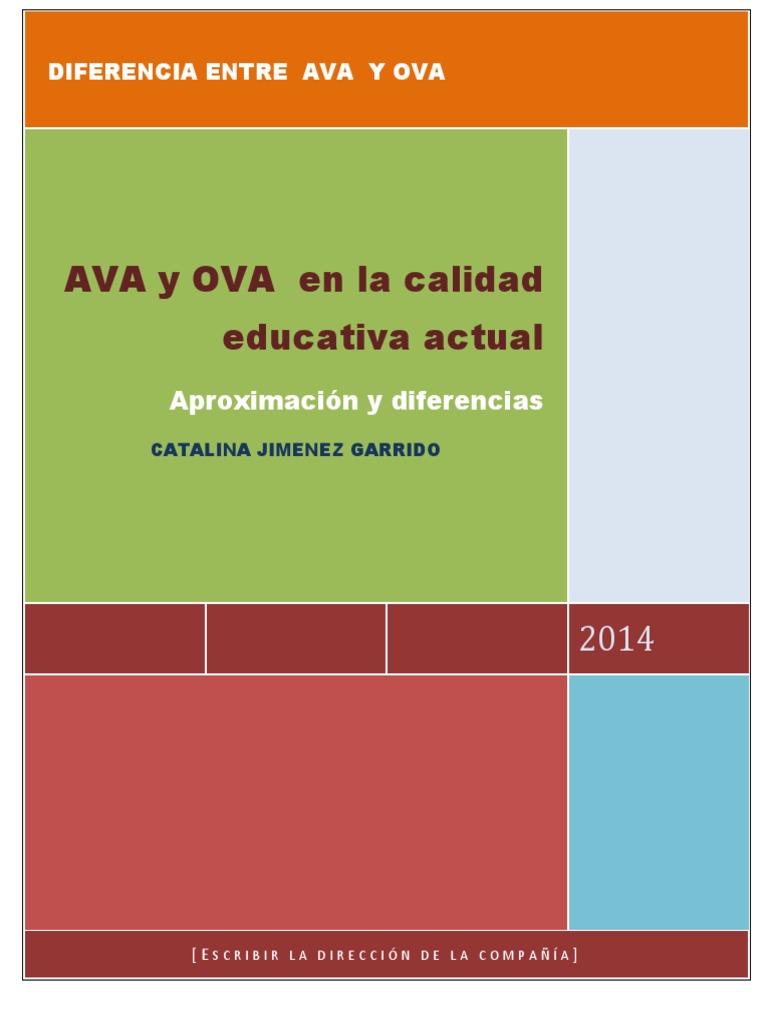 Diferencias entre AVA y OVA en educación | PDF | Aprendizaje | Conocimiento