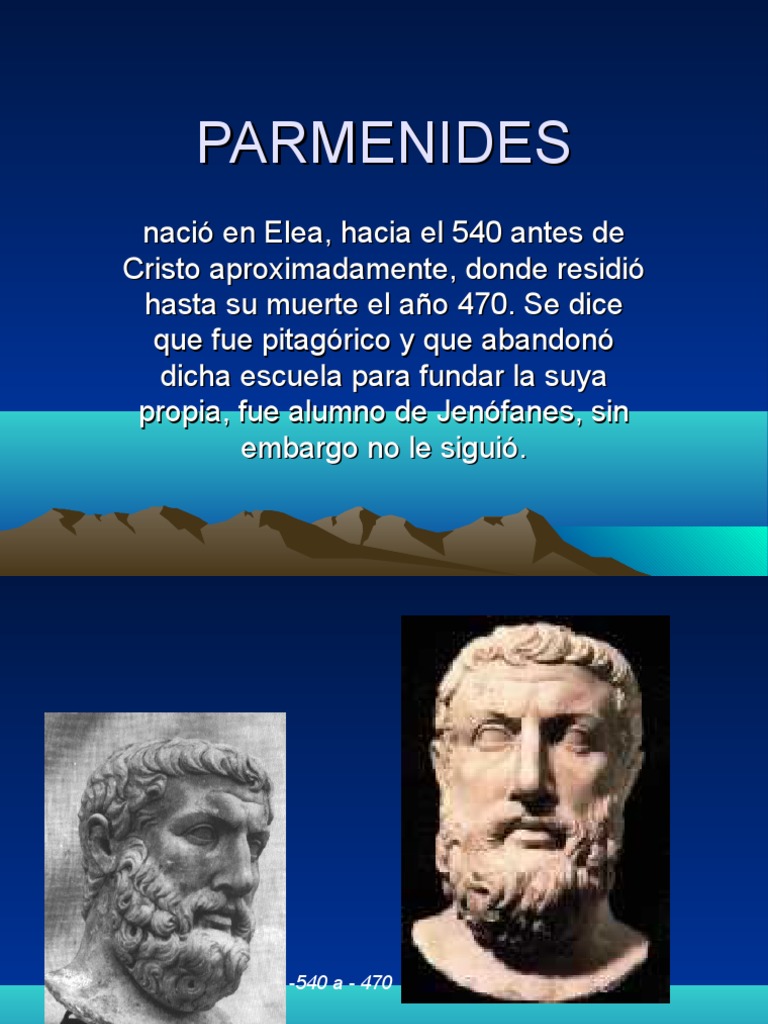 PARMENIDES | PDF | Verdad | Epistemología