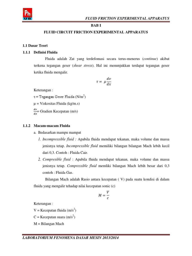 Eksperimen Gesekan Fluida: Teori dan Aplikasi | PDF