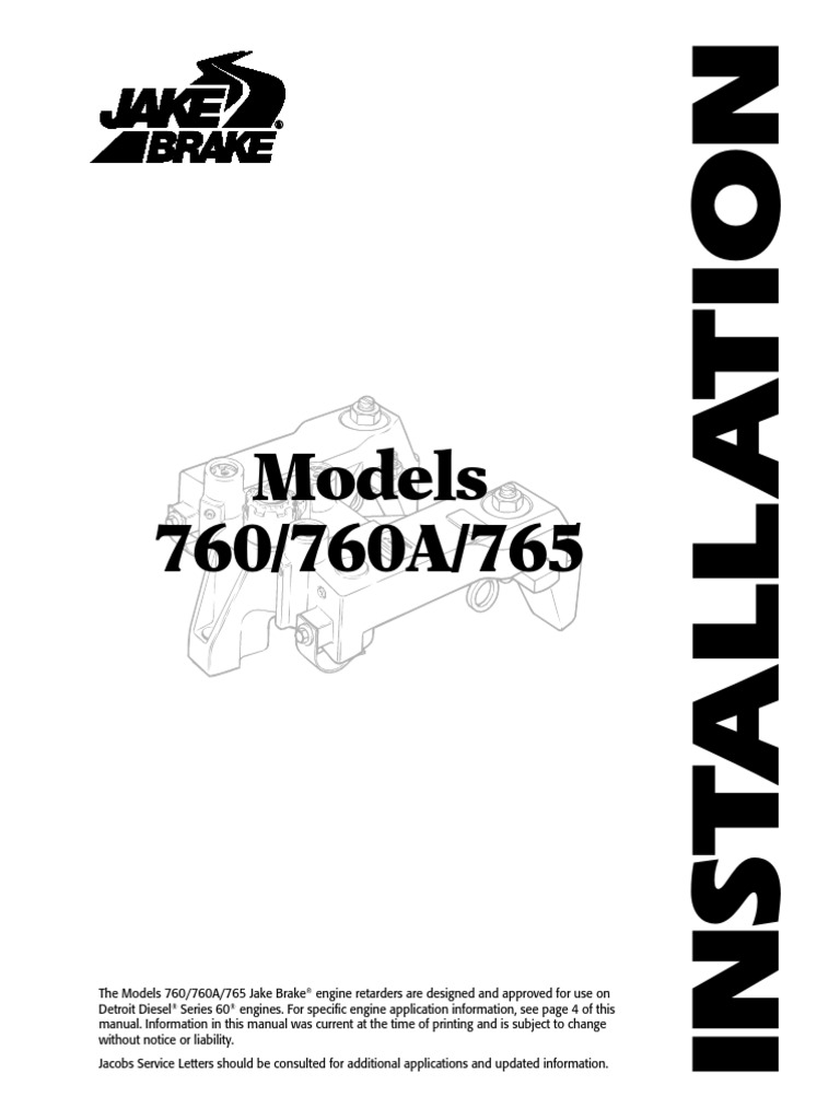 Jake Brakes PDF | PDF | Valve | Electrical Connector