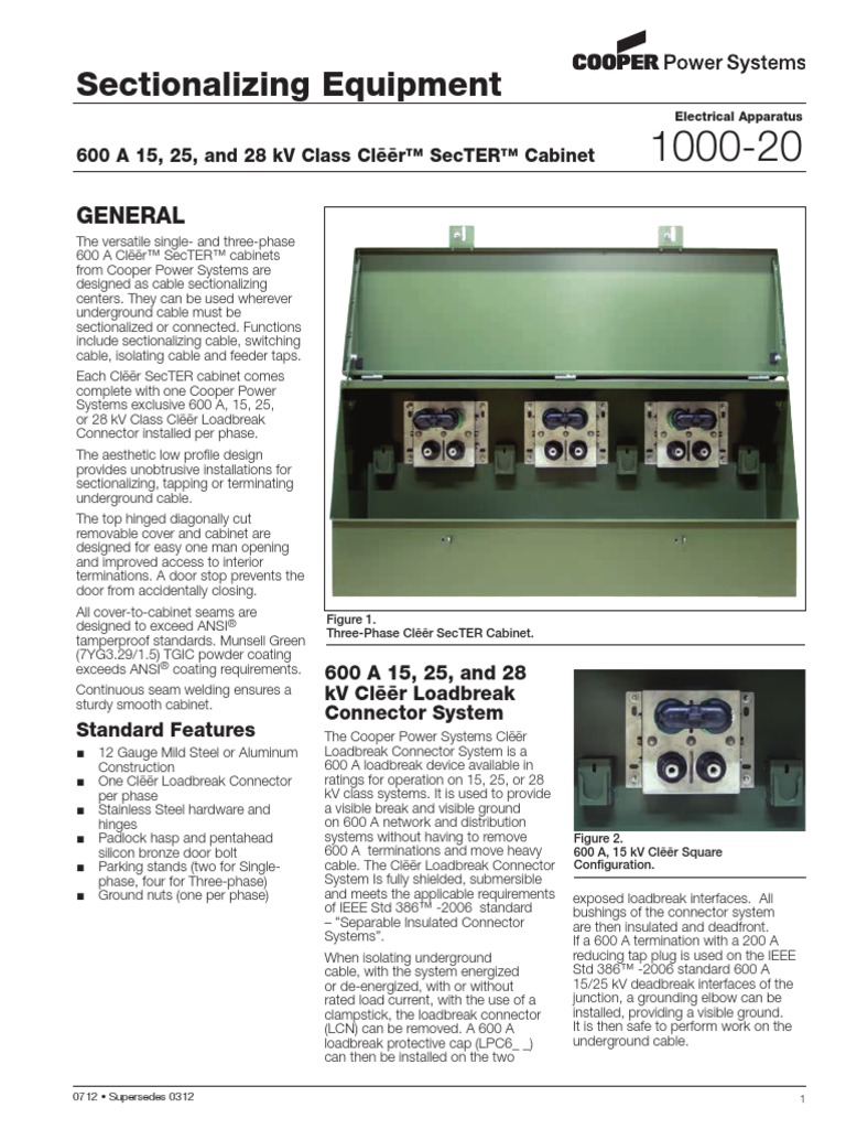 Cooper Sectionalizing | Download Free PDF | Electrical Connector ...