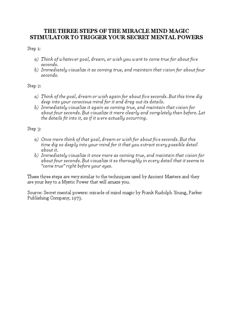 Secret Mental Powers | PDF | Career & Growth