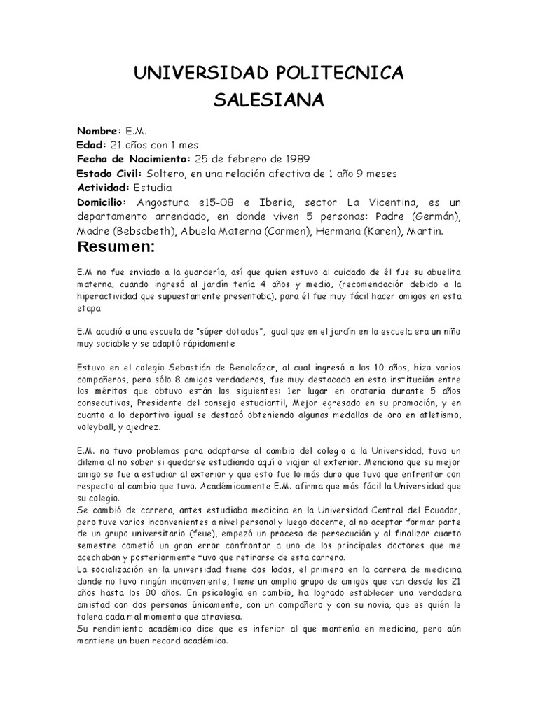 Interpretación Test Sacks | PDF | Salud y bienestar | Estilo de vida