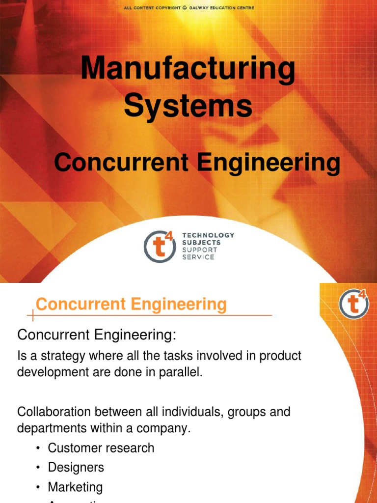 Manufacturing Systems: Concurrent Engineering | PDF | Reuse | Reliability Engineering
