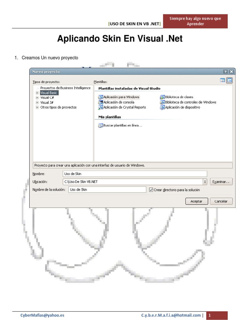 Uso de Skin VB NET | PDF | Informática | Software