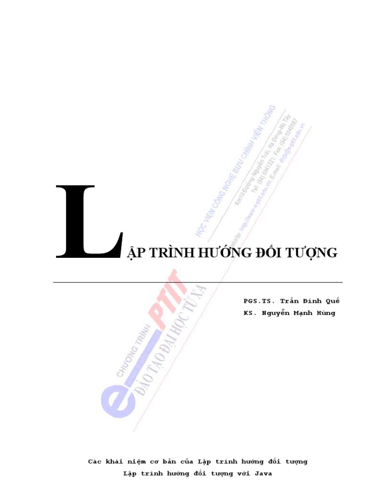 Lap Trinh Huong Doi Tuong | PDF
