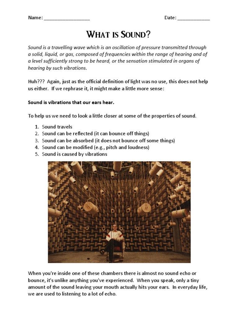 4 Science Light Sound What Is Sound | PDF | Self-Improvement