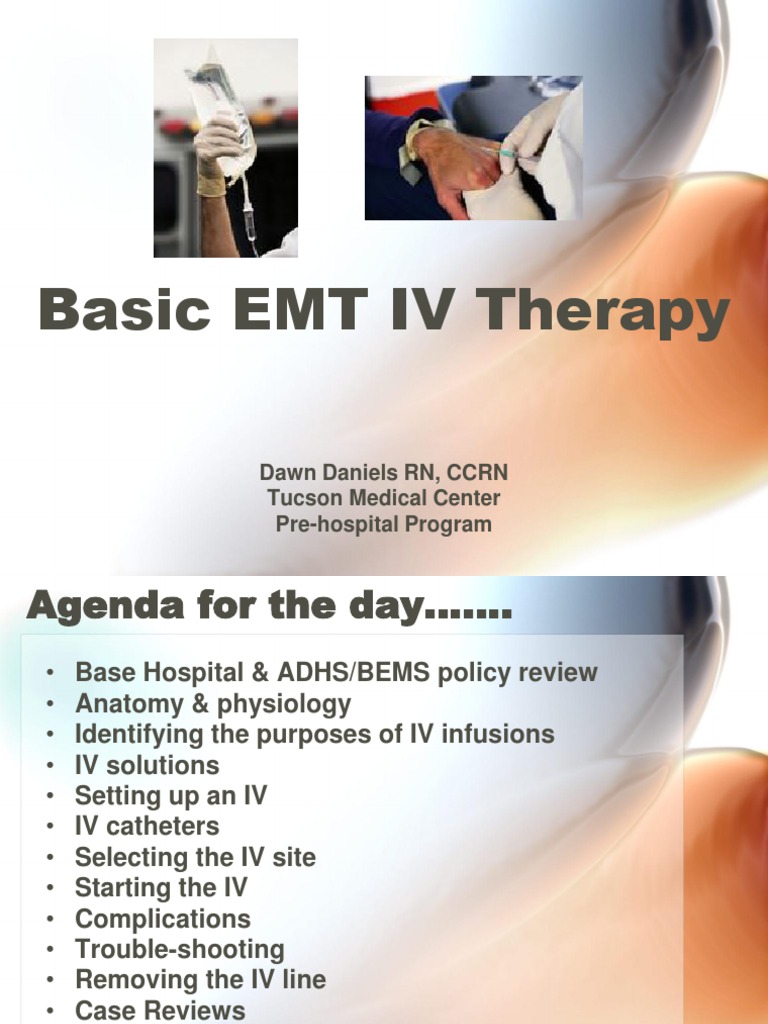 Basic EMT IV Therapy | PDF | Intravenous Therapy | Blood Vessel