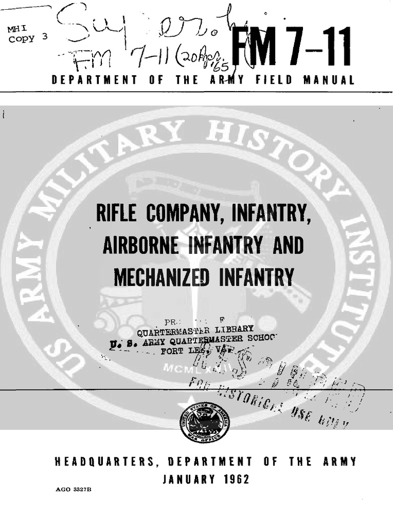 FM7 11 1962 | PDF | Platoon | Company (Military Unit)
