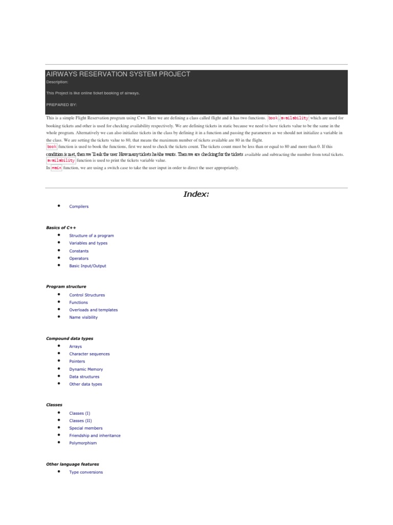 C++ Project in + Theory | PDF | C++ | Programming Language