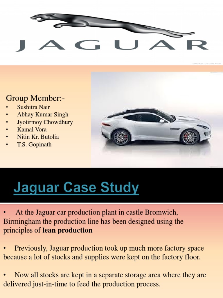 operations- jaguar ppt | Lean Manufacturing | Production And Manufacturing