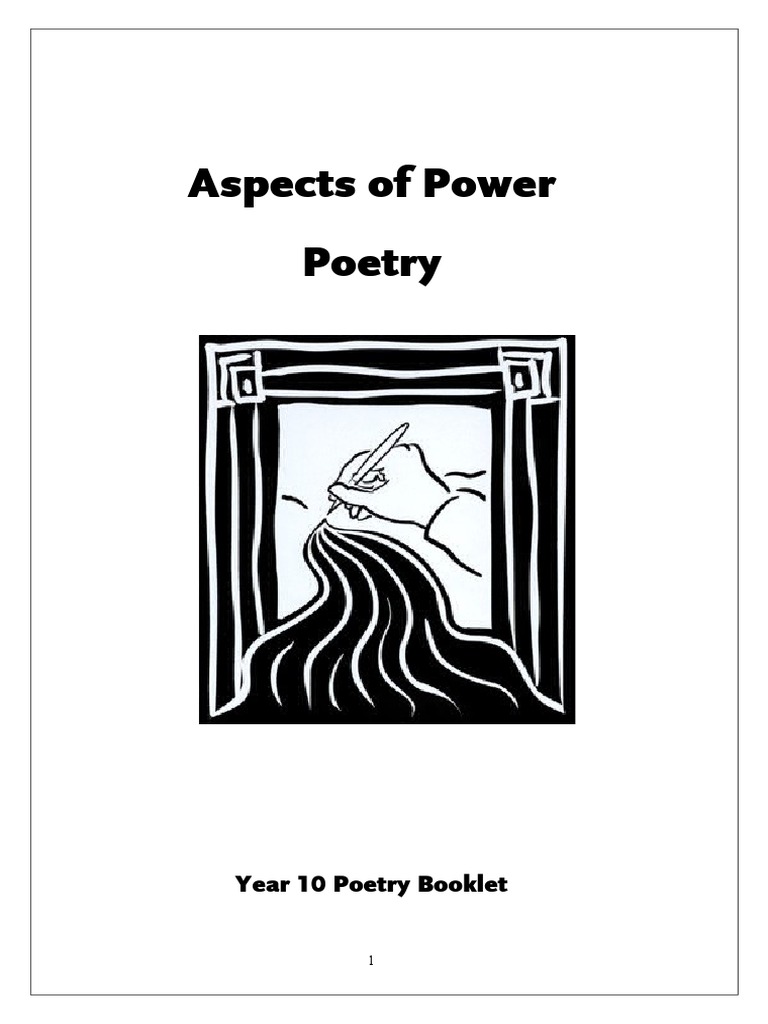 Year 10 Poetry Booklet | PDF | General Fiction