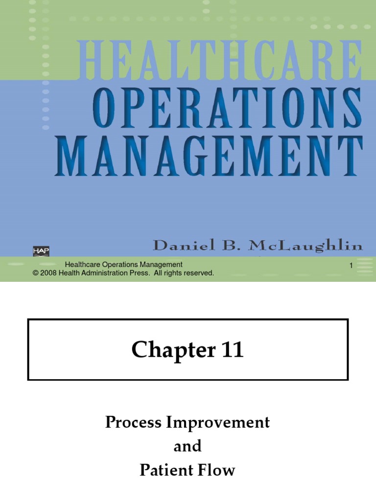 Process Improvement and Patient Flow | PDF | Operations Management ...