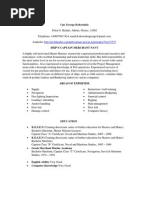 Marine CV Captain Template Modern Seafarer Application Form | PDF | Sea ...
