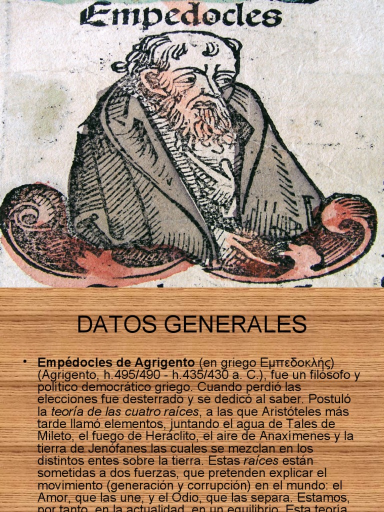 EMPEDOCLES | PDF | Science | Ciencia filosófica