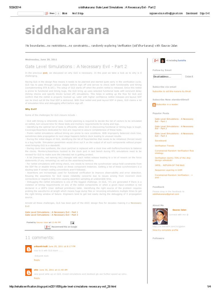 Challenges of Gate Level Simulations | PDF | Simulation | Digital ...