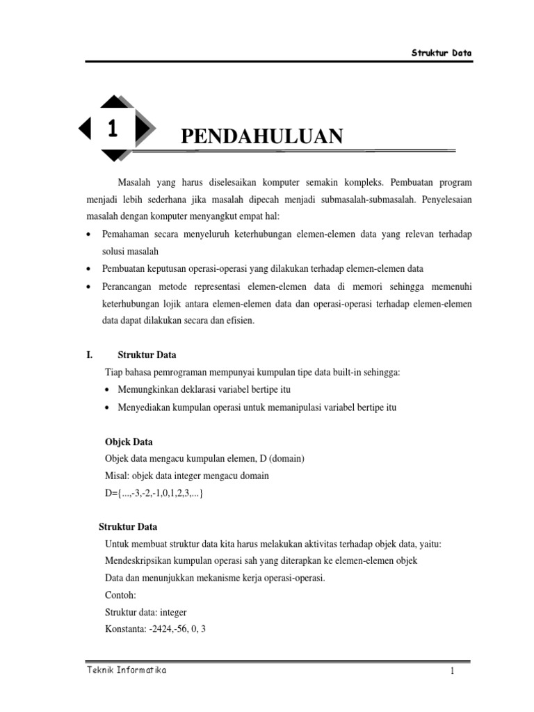 Struktur Data dan Pembuatan Tipe Data | PDF | Komputer