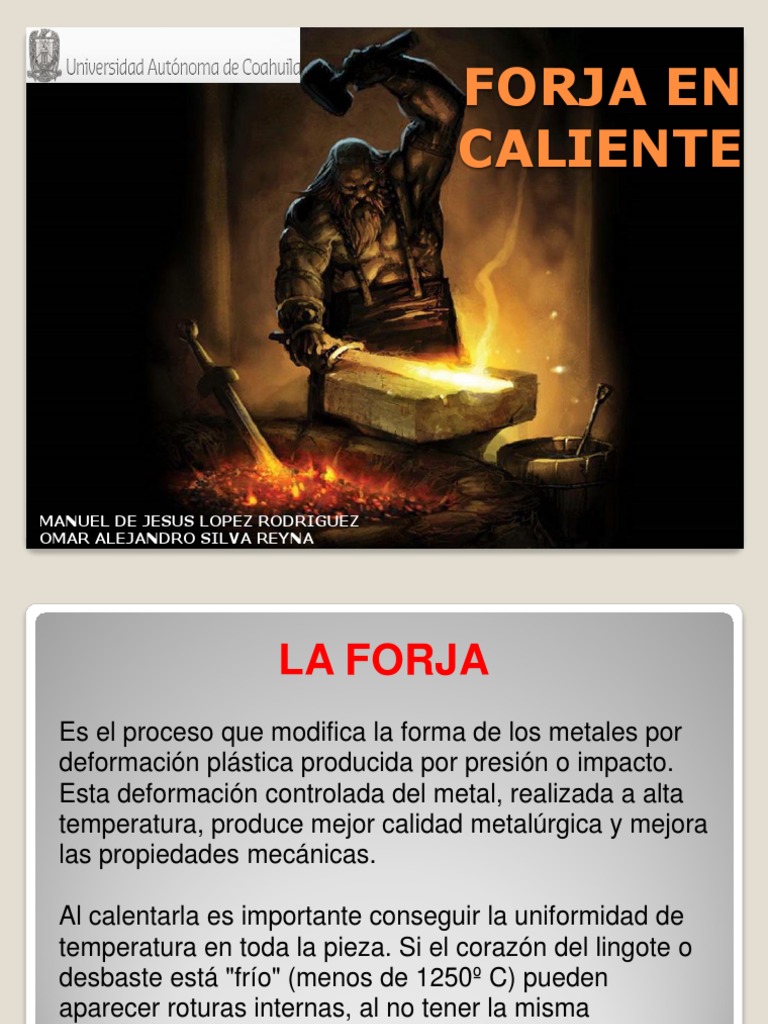 Forja en Caliente | PDF | Forjar | Física Aplicada e Interdisciplinaria