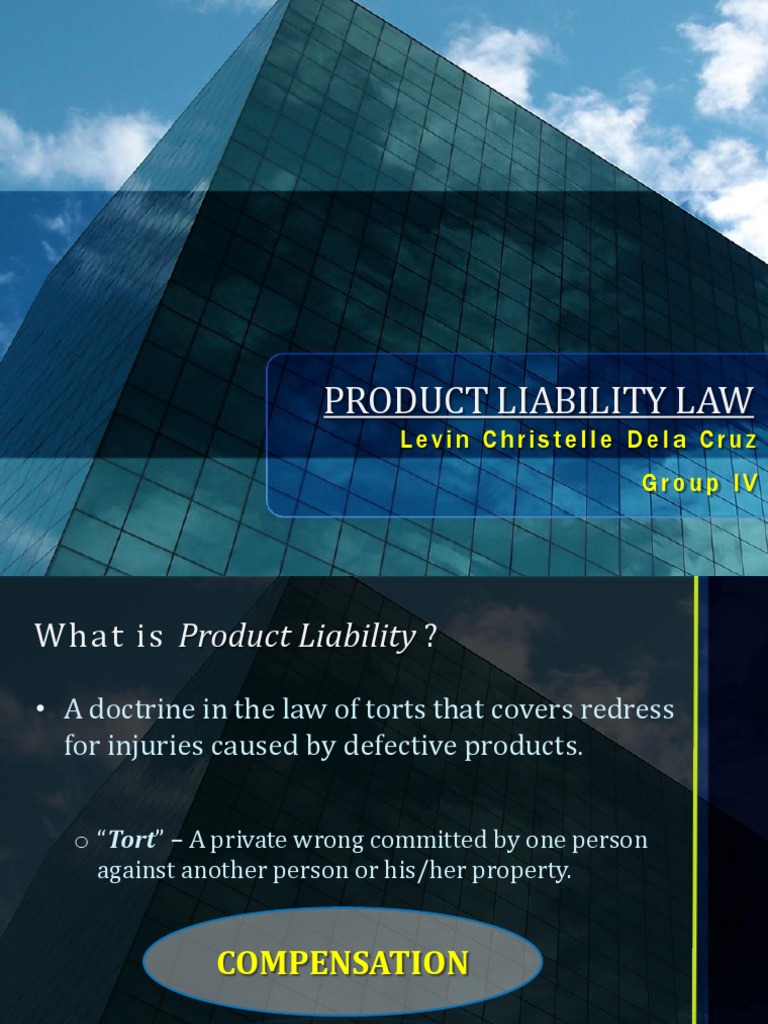 Product Liability Law | PDF | Product Liability | Negligence
