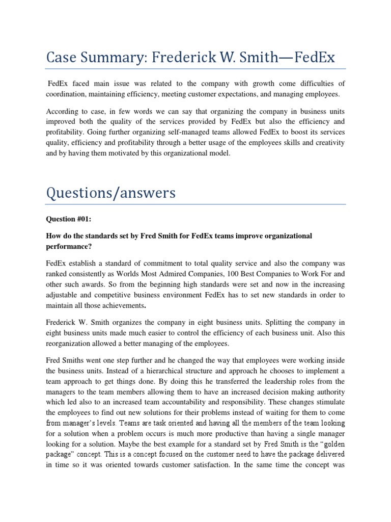 Leadership Case Study 8 | PDF | Leadership | Motivation