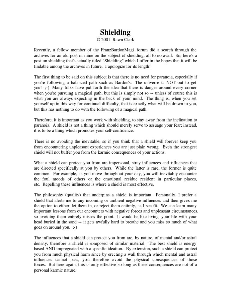 Rawn Clark Shielding | PDF
