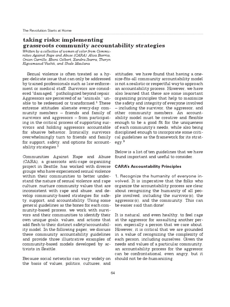 Taking Risks - Implementing Grassroots Community Accountability ...