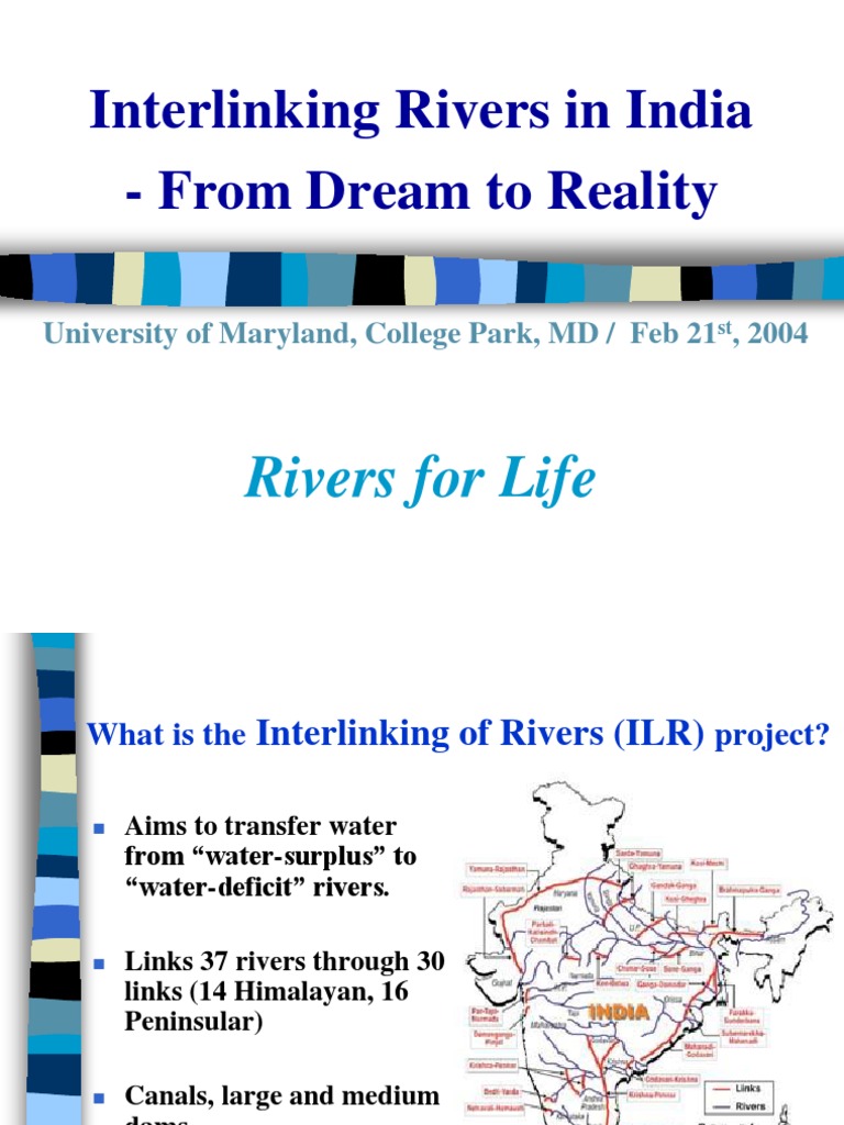 Interlinking of Rivers in India | River | Water Resources