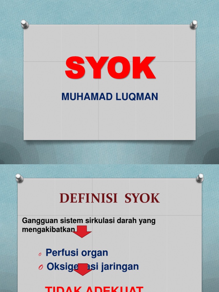 Macam-Macam SYOK | PDF