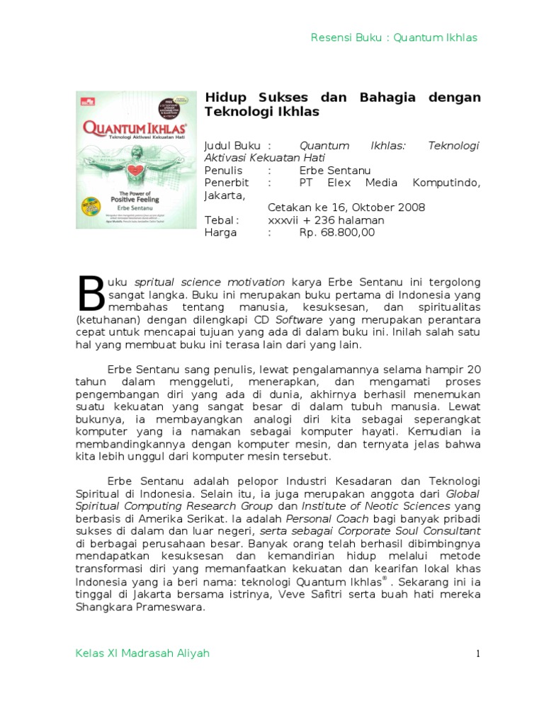 Quantum Ikhlas | PDF