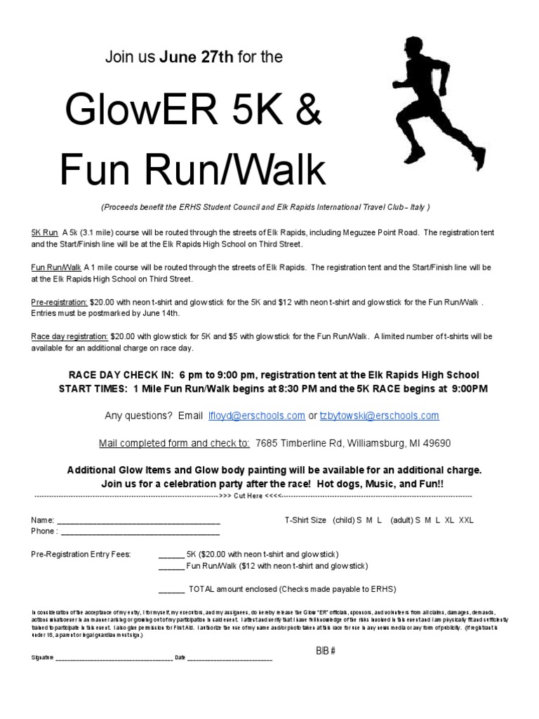 GlowER 5K & Fun Run/Walk Event | PDF | Sports & Recreation