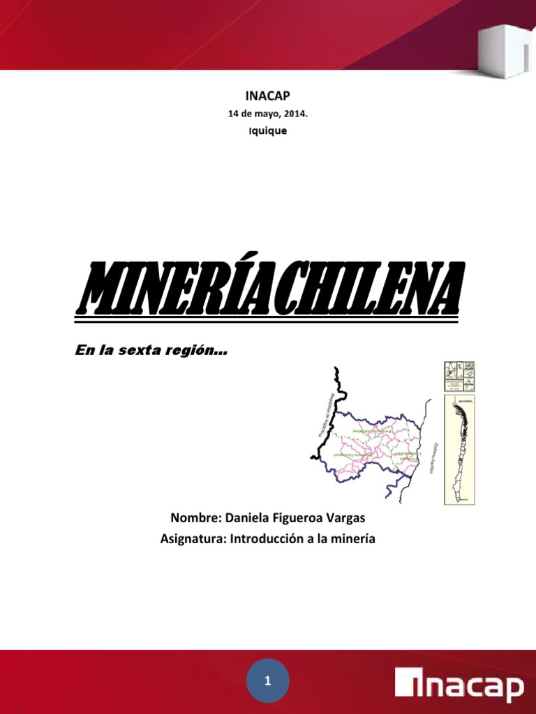 Minería en la Sexta Región de Chile | PDF | Minería | Cobre