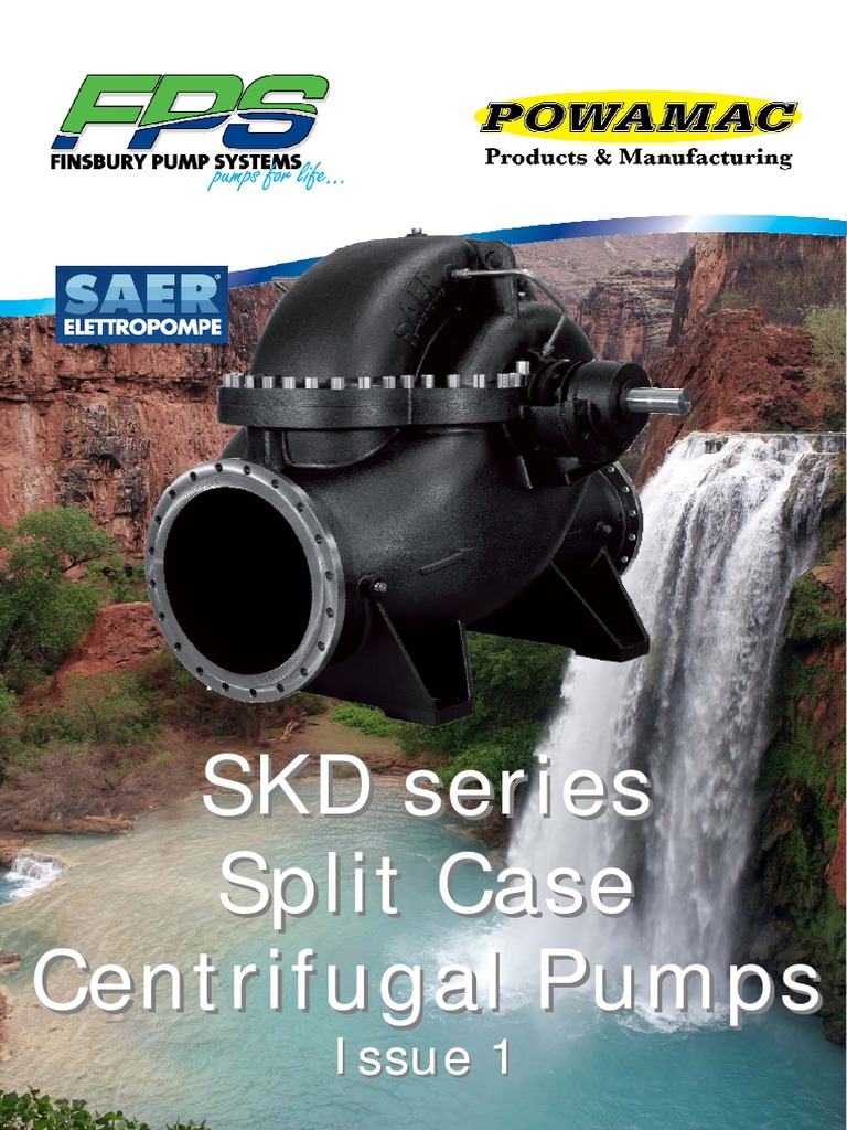 SKD Split Case Centrifugal Pump Brochure | PDF | Pump | Diesel Engine