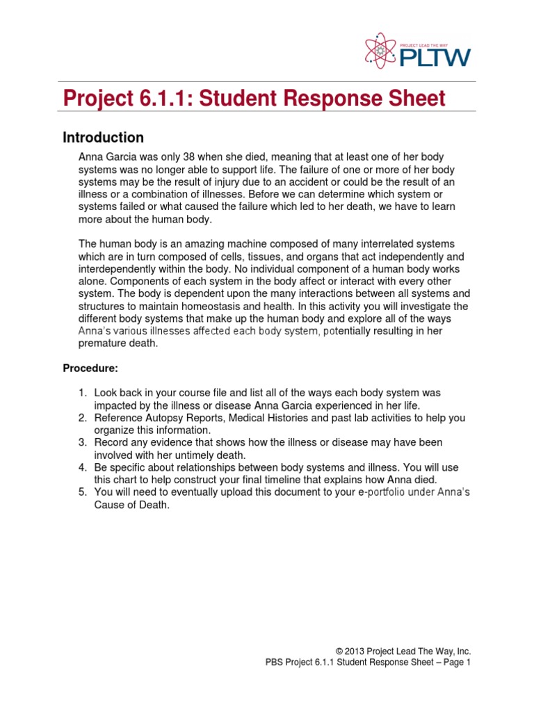 6 1 1 P SR Studentresponsesheet | PDF | Heart | Kidney