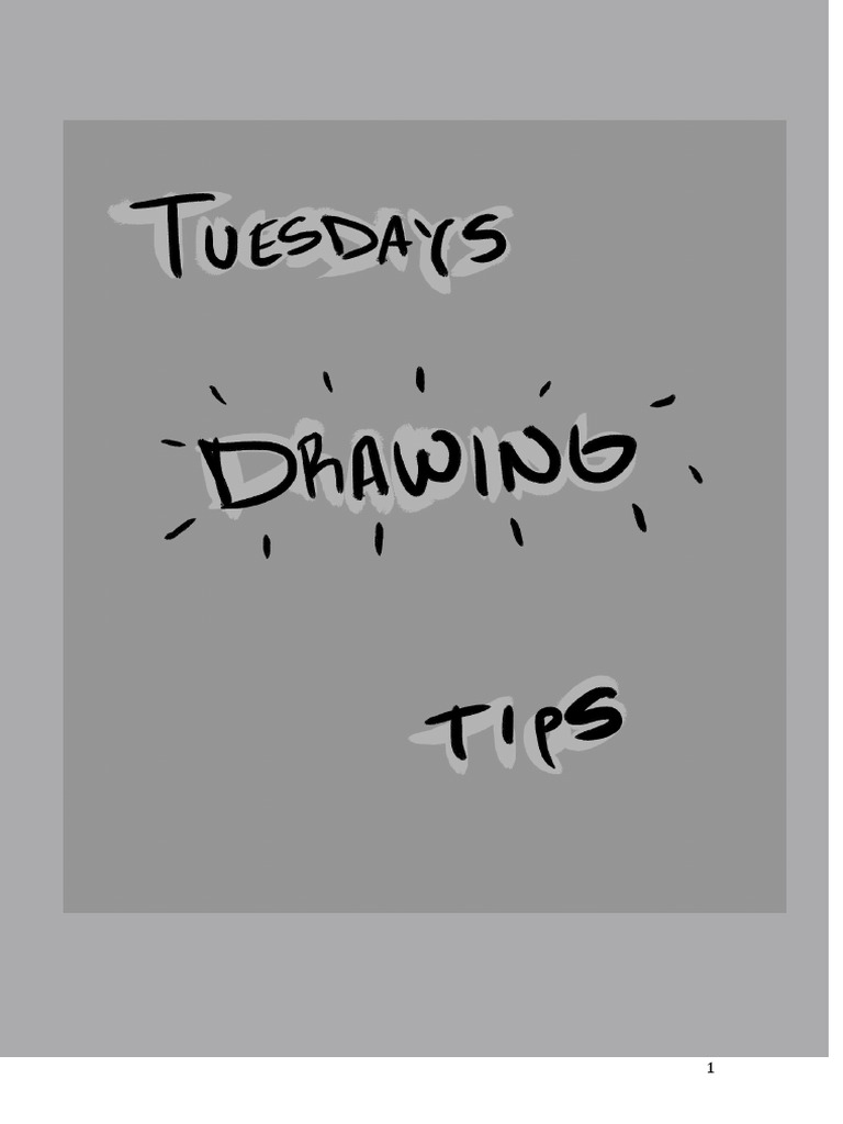 Tuesday Drawing Tips | PDF