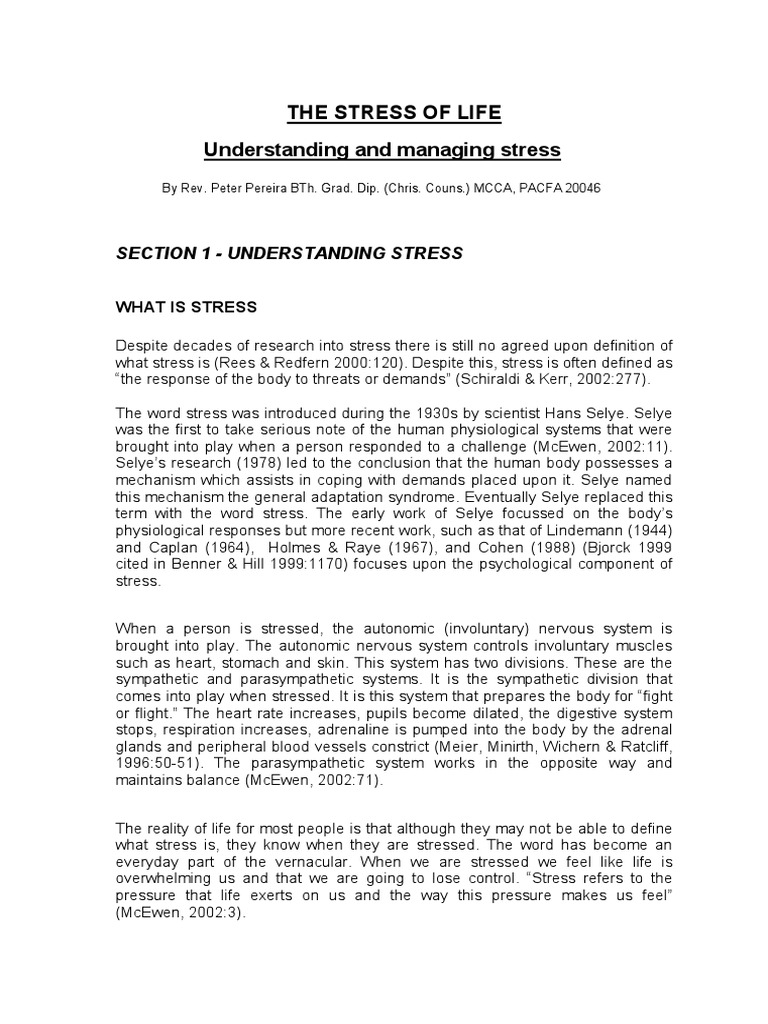 Stress Booklet | PDF