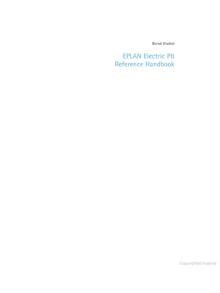 EPLAN Electric P8 Reference Handbook | PDF