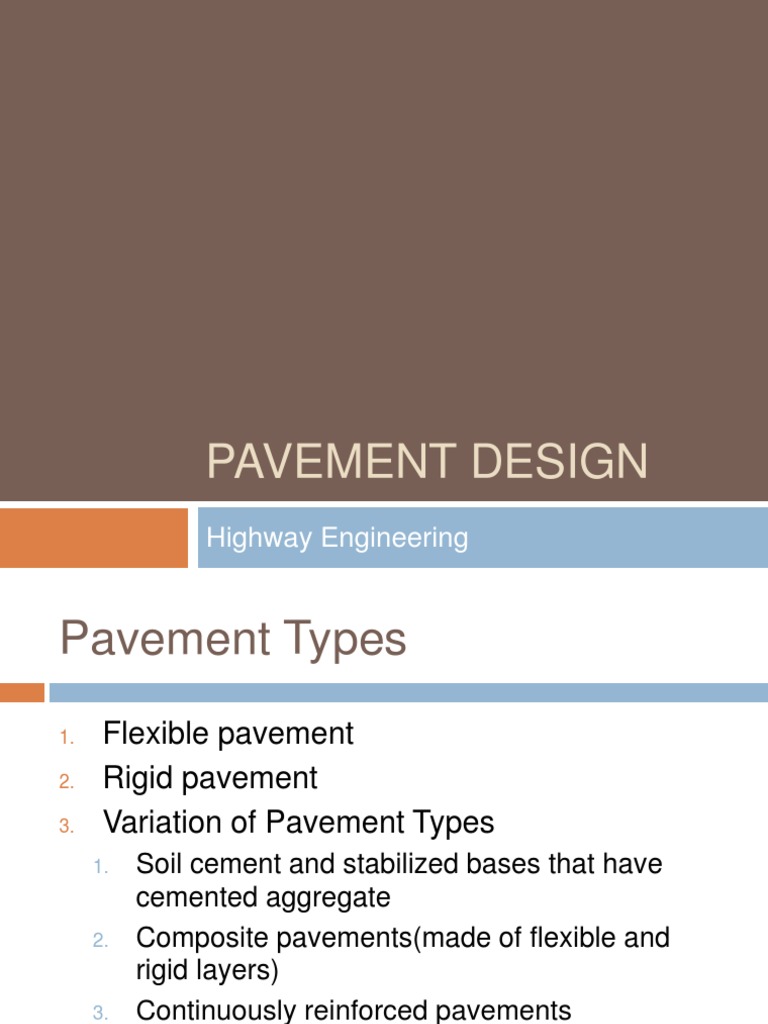 Pavement Design: Highway Engineering | PDF | Road Surface | Stress ...
