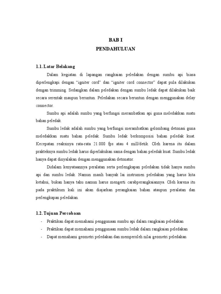 Laporan Sumbu API & Sumbu Ledak | PDF