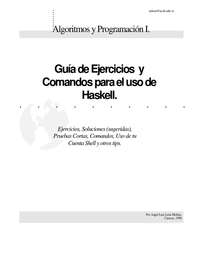 Guia de Haskell PDF | PDF | Comillas | Correo electrónico