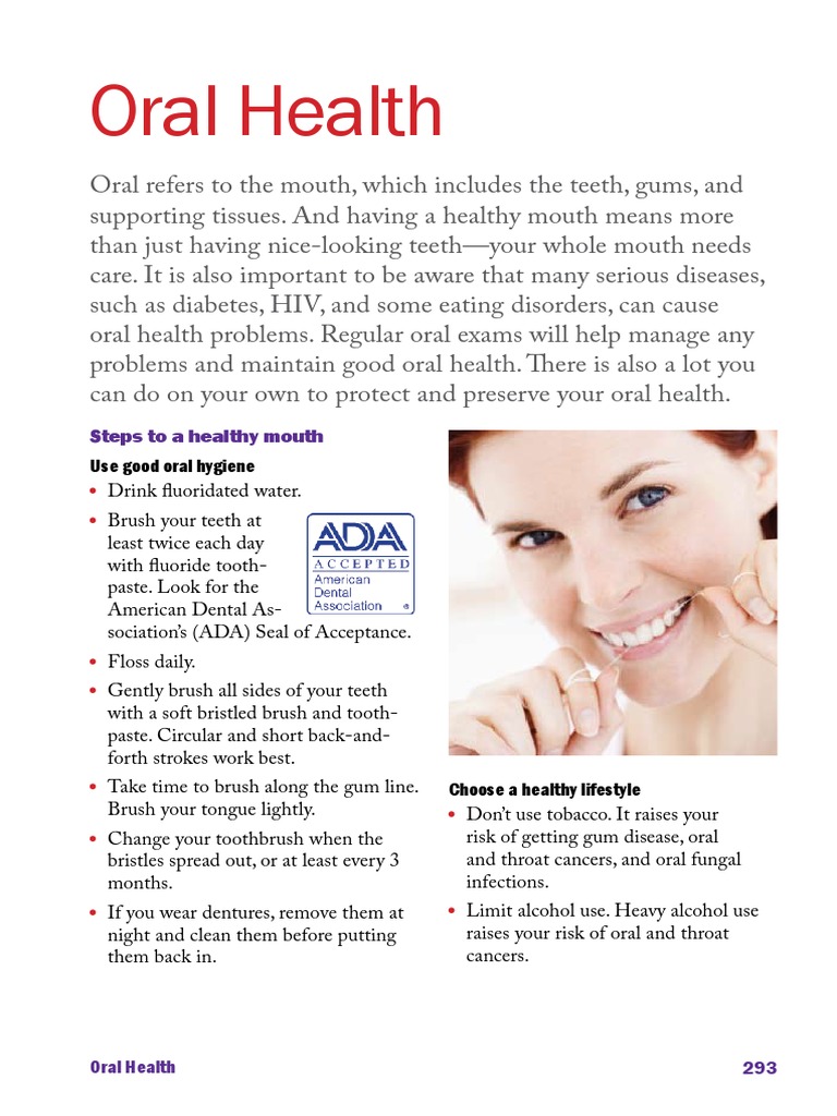 Oral Health | PDF | Human Tooth | Dentistry